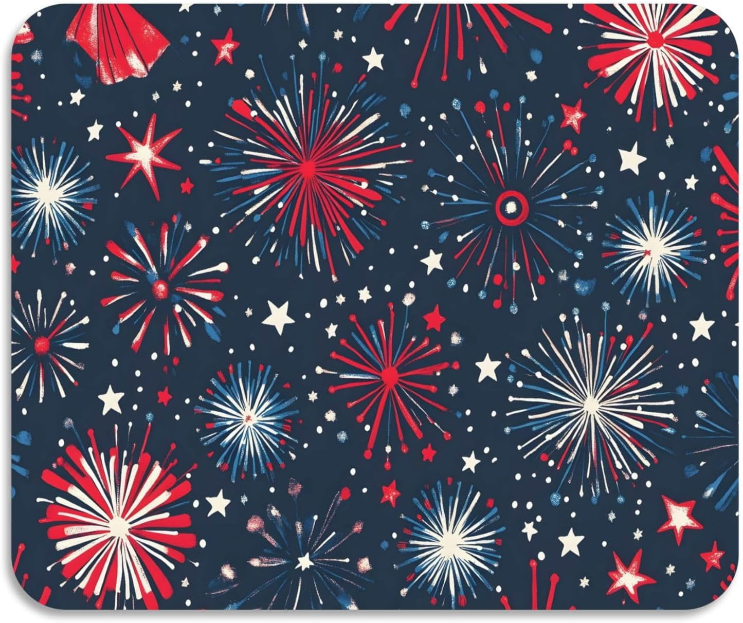 Patriotic Memorial Independence Day Dish Drying Mat Fireworks for ...
