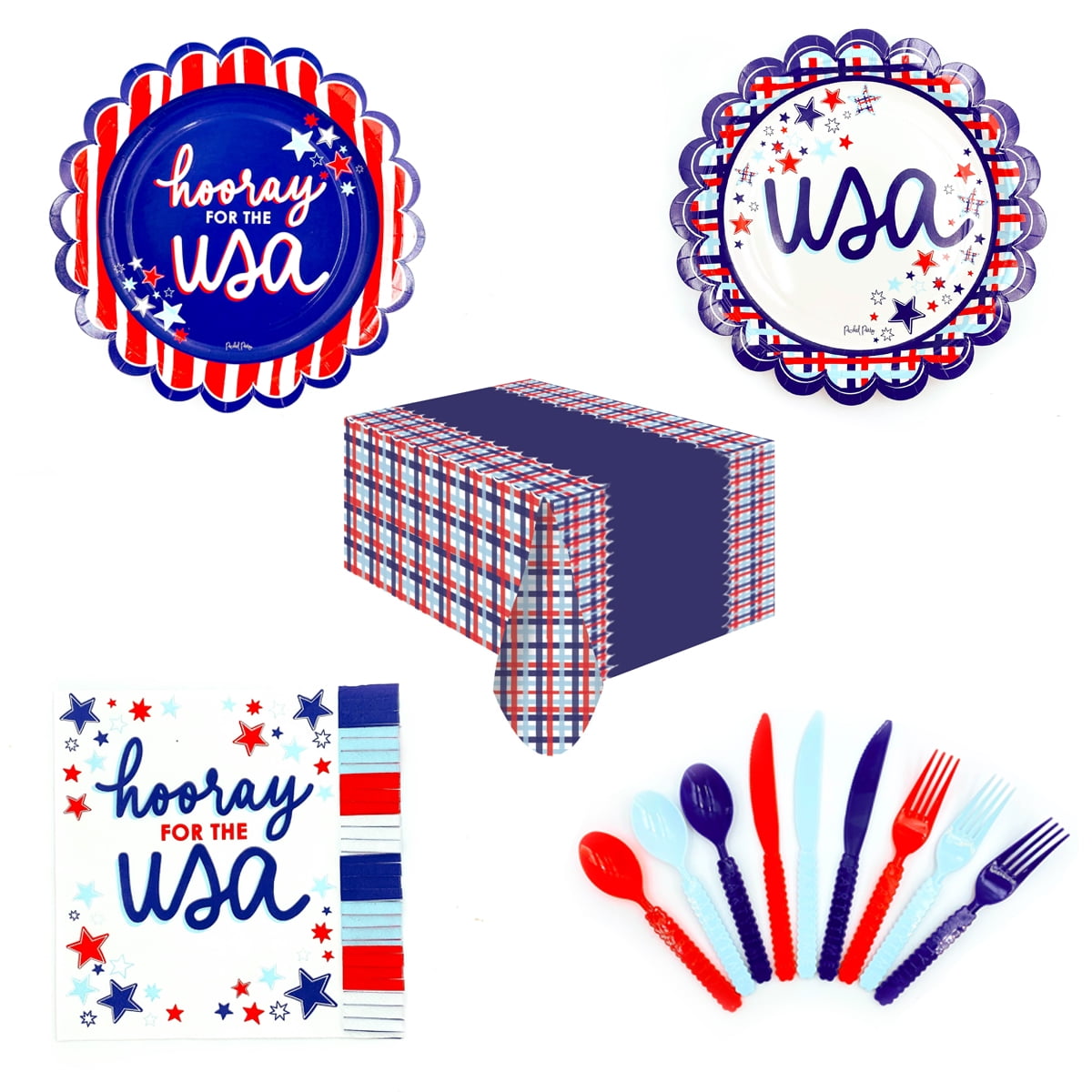 Patriotic Packed Partyware Bundle, 5 Piece Set - Walmart.com