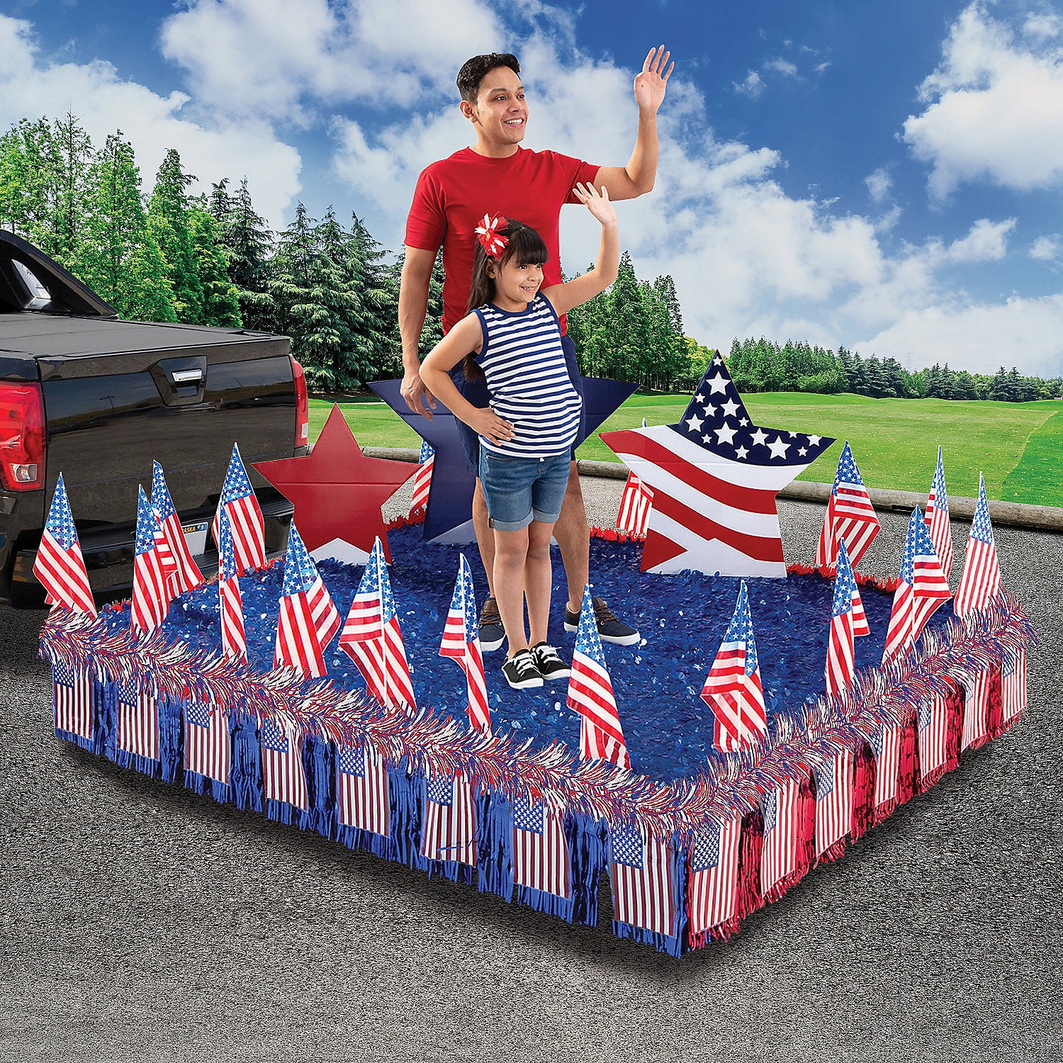 Patriotic Parade Float Decorating Kit - 41 Pieces - Walmart.com
