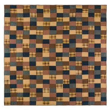 VHC Brands, Beckham, Cotton, 120Wx105L, Luxury King Quilt, Red ...