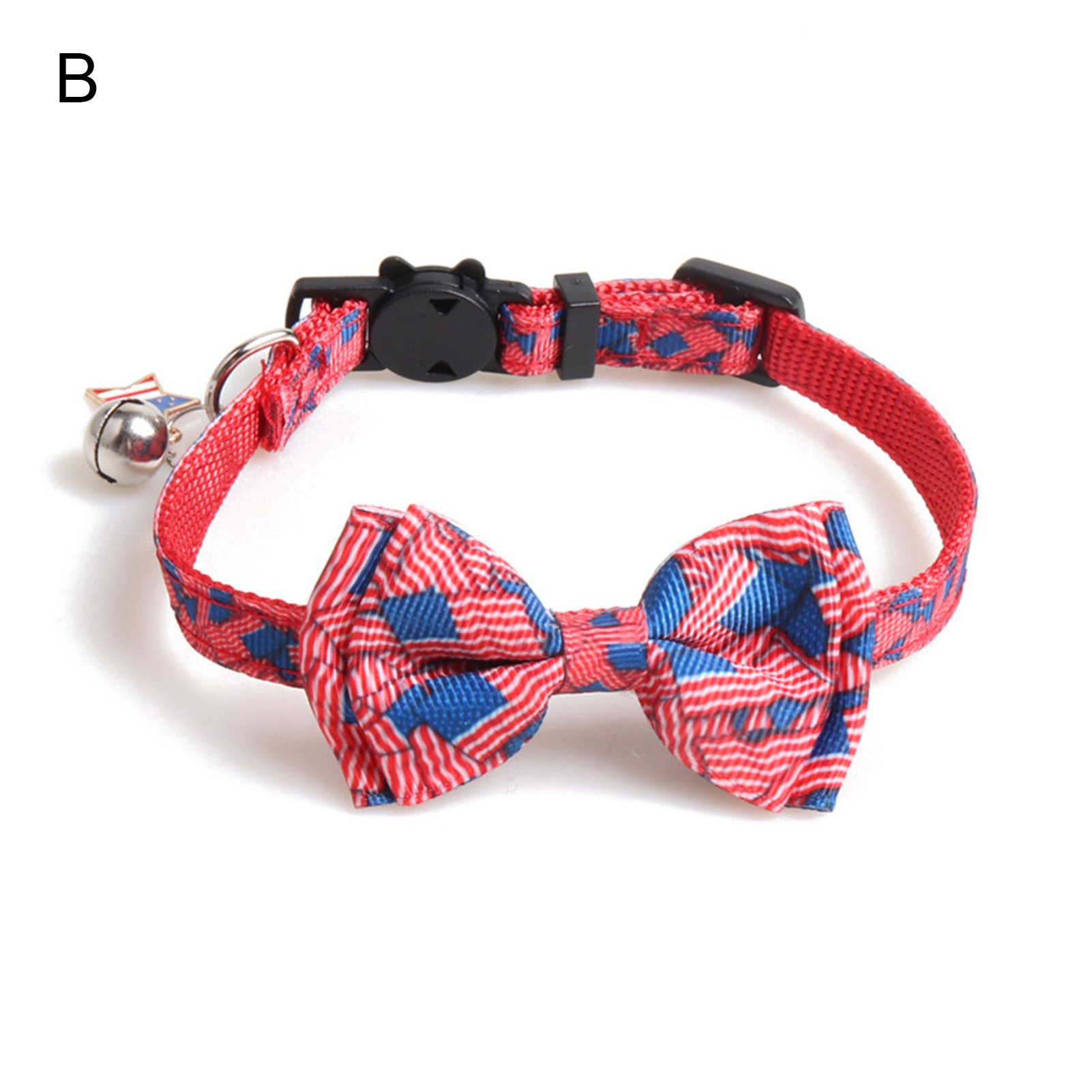 Patriotic Pet Collar - Adjustable Star Stripes - Breakaway Feature ...