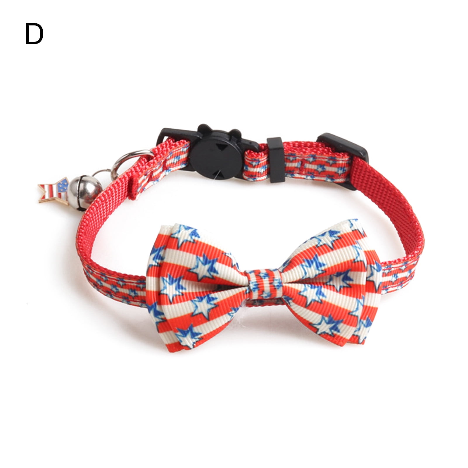 Patriotic Pet Collar - Adjustable Star Stripes - Breakaway Feature ...
