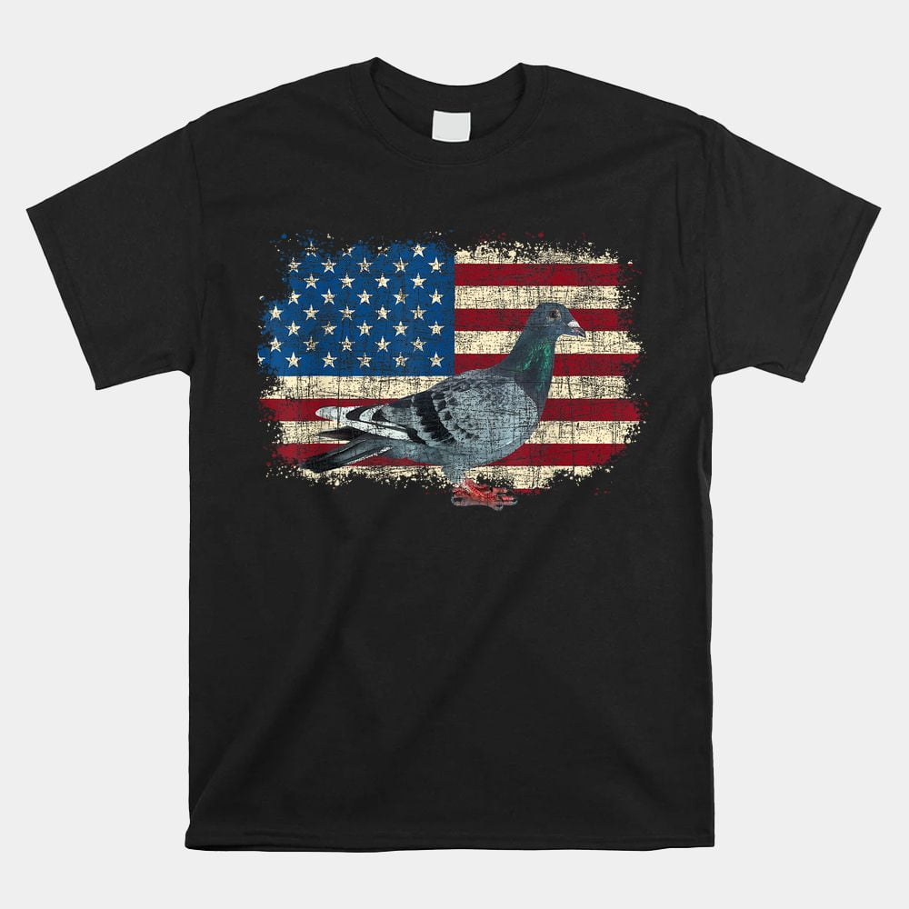 Patriotic Pigeon Fourth Pigeon Breeder Racing Shirt - Walmart.com