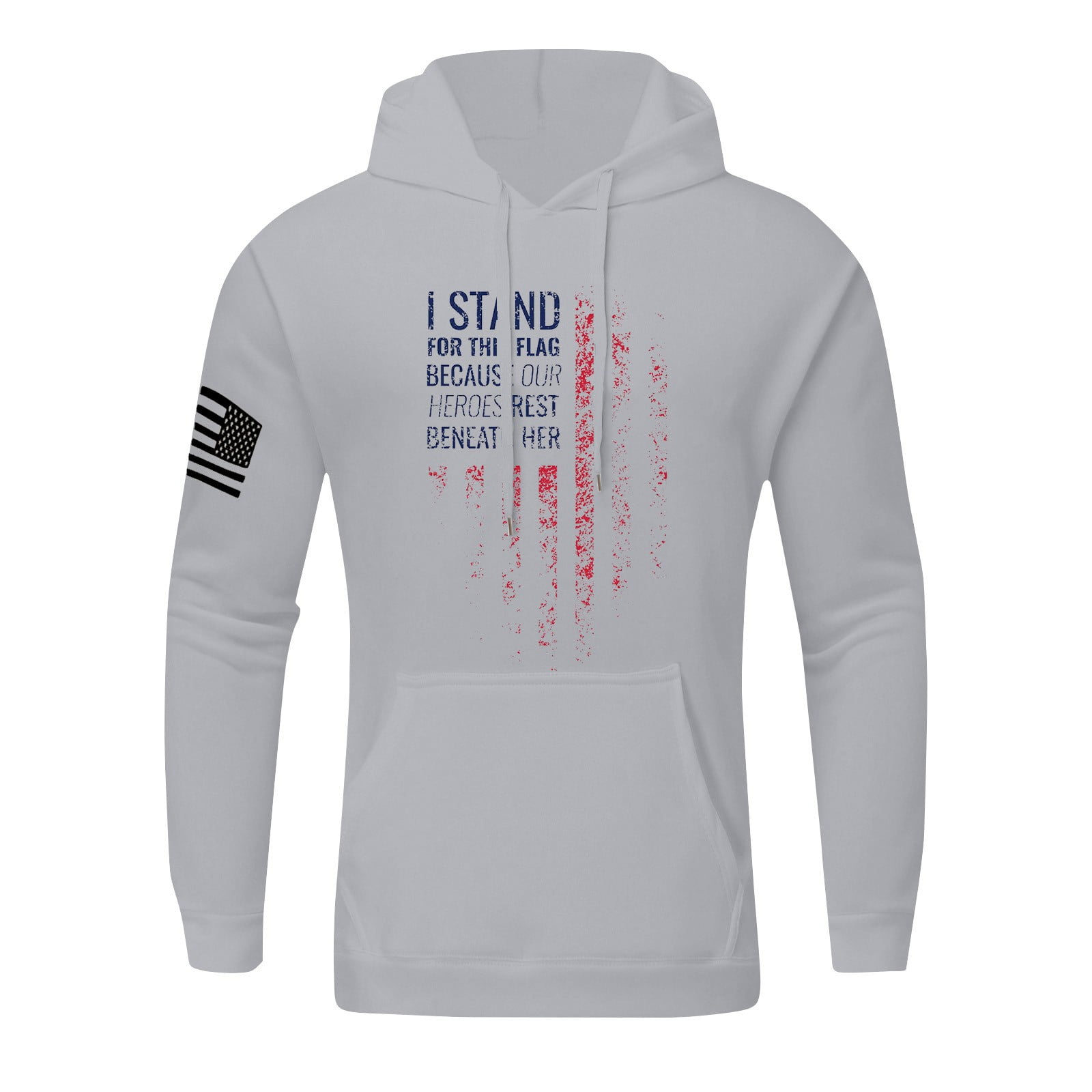 Patriotic Pink Hoodie I Stand for the Flag Because Our Heroes Rest Beneath Her Comfortable and ...