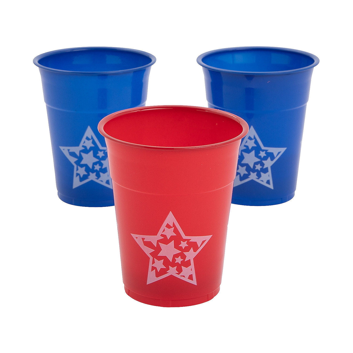 Patriotic Plastic Cups, Fourth of July, Party Supplies, 50 Pieces ...