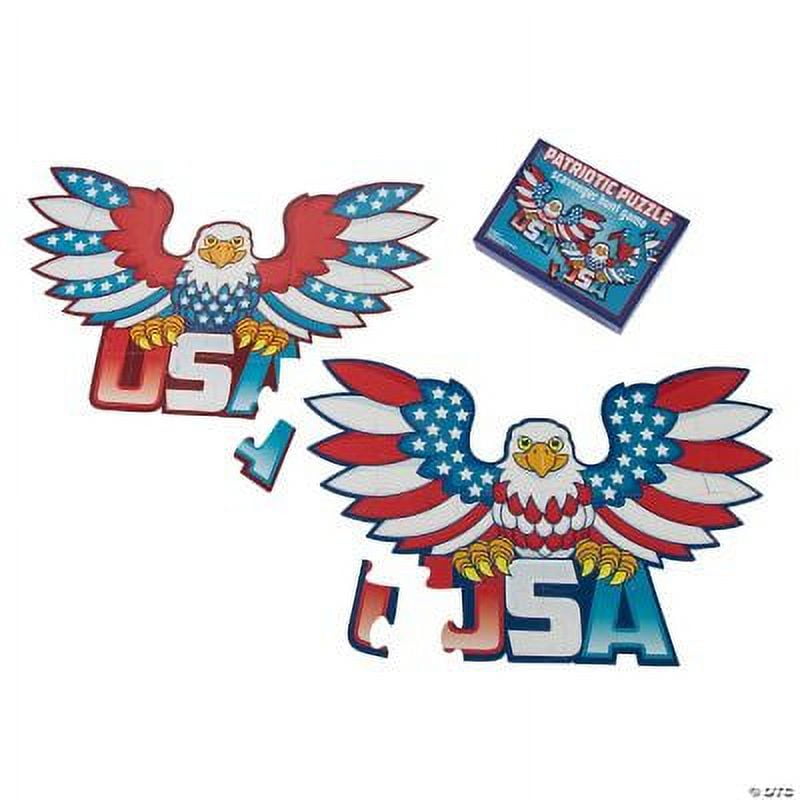 Patriotic Puzzle Scavenger Hunt Game, Fourth of July, Toys, 1 Piece ...