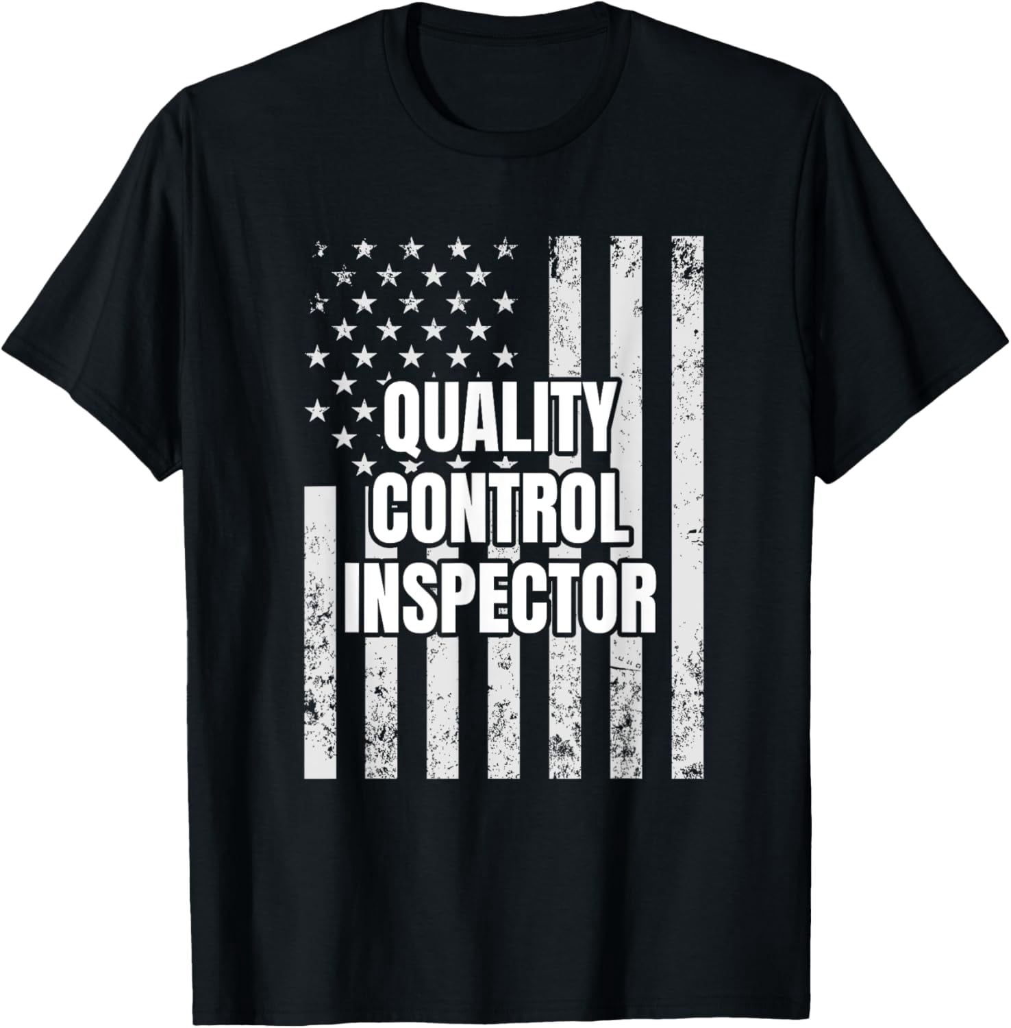Patriotic Quality Control Inspector Occupation USA Flag T-Shirt ...