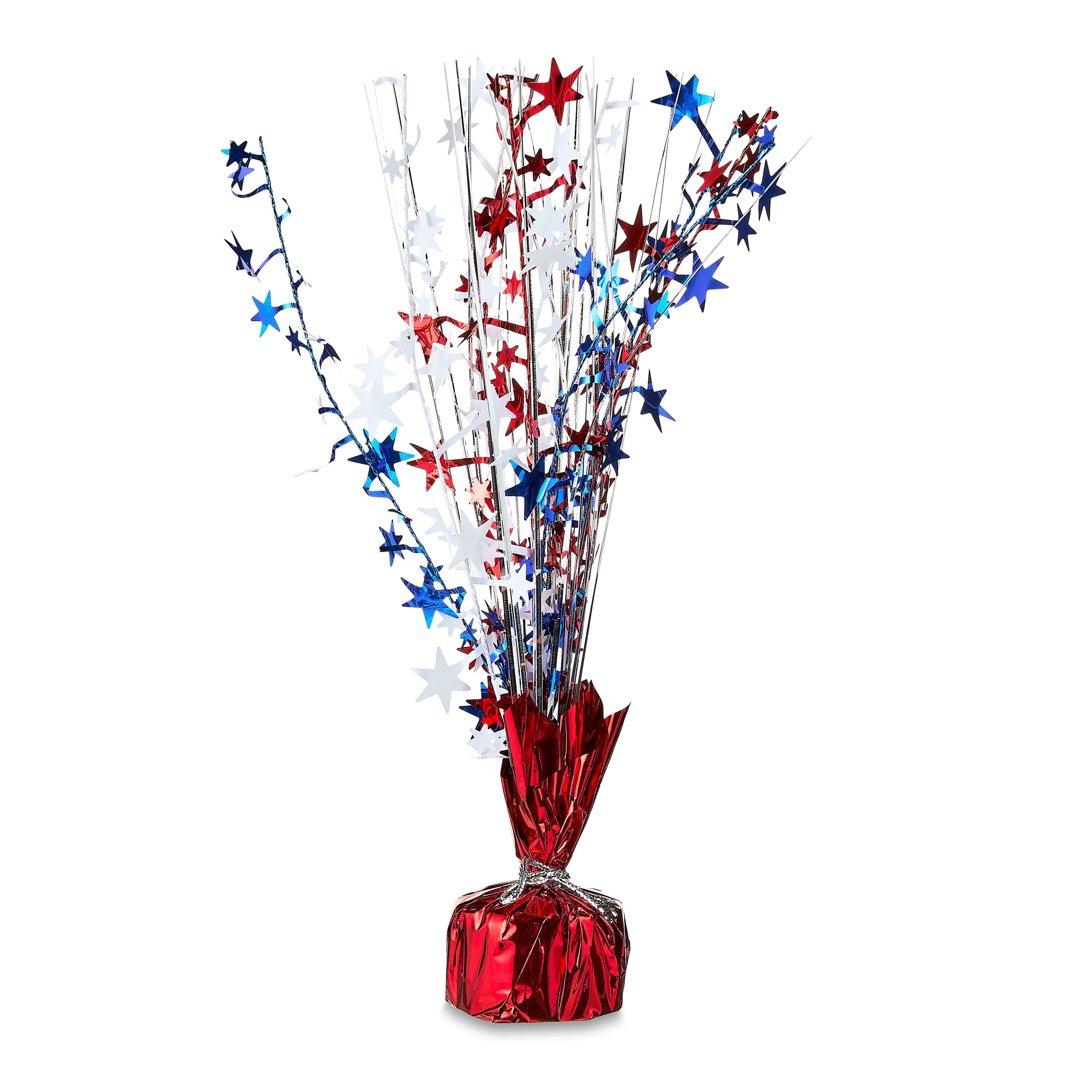Patriotic Red & Blue Stars Foil Centerpiece by VIWING Red White and ...