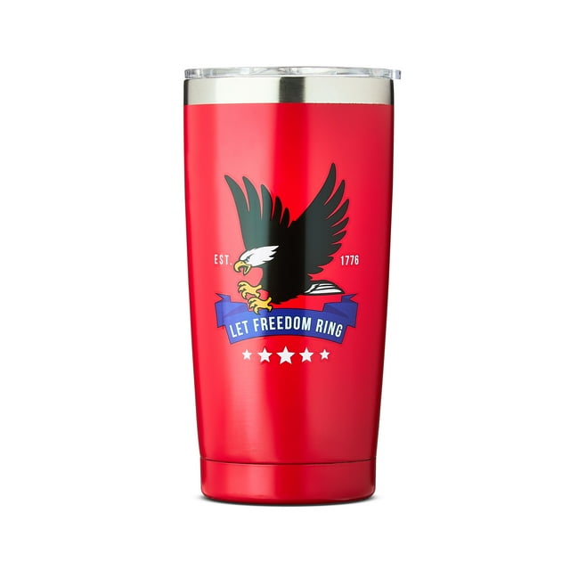 Patriotic, Red, Let Freedom Ring Eagle Tumbler, 16 oz., 7.8 inch, Way ...