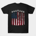 Patriotic Red White Blue USA Flag Fighter Jets 4th Of July Military Air ...