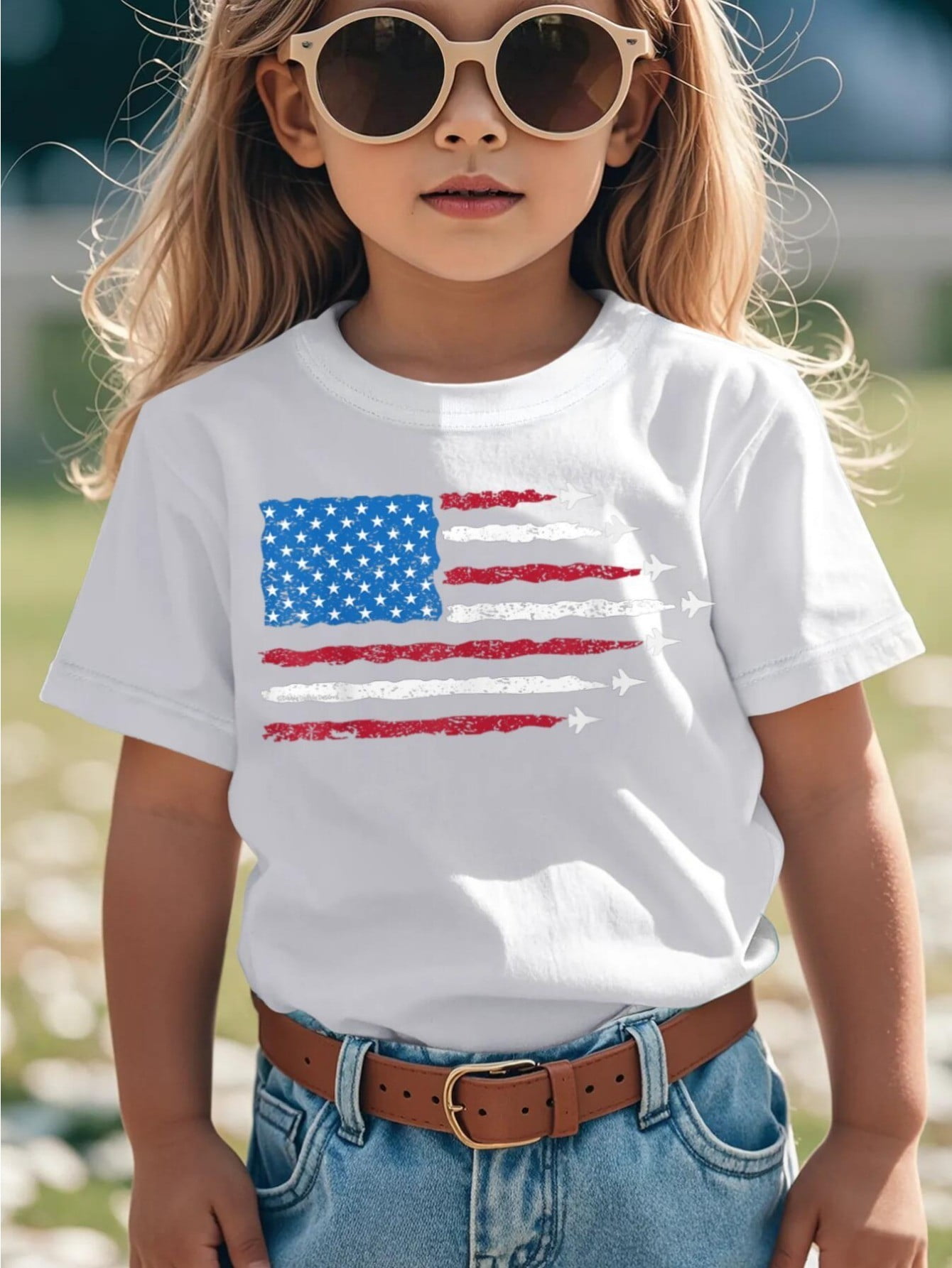 Patriotic Red White Blue USA Flag Fighter Jets 4th of July Funny ...