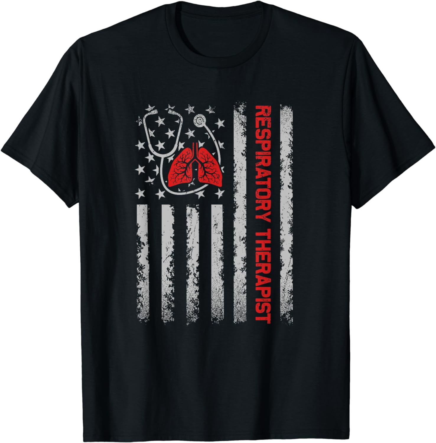 Patriotic Respiratory Therapist RT Care Week Flag T-Shirt - Walmart.com