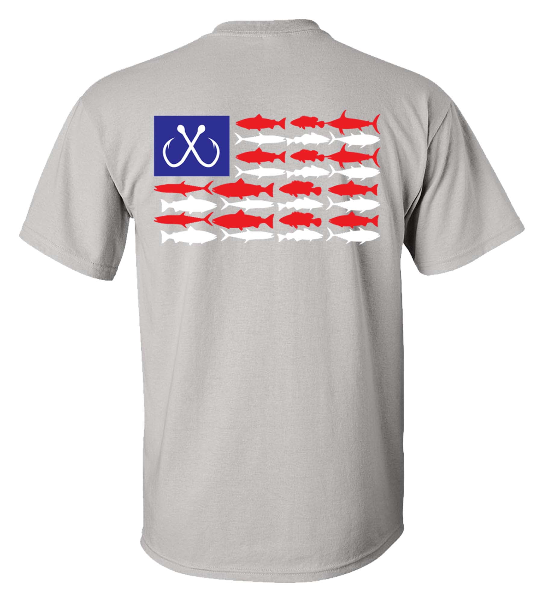Patriotic Salt Water Fish American Flag USA Saltwater Fishing Outdoors ...