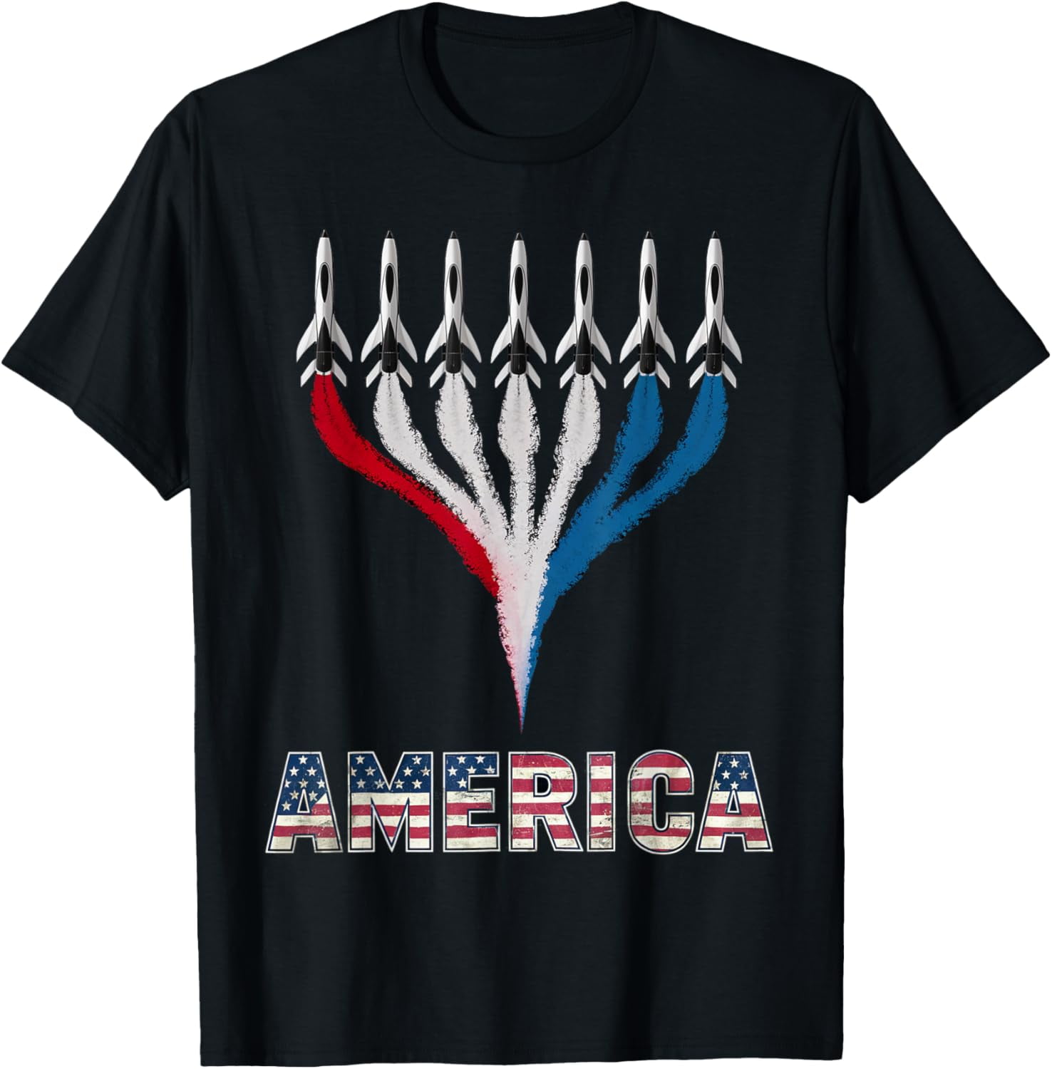 Patriotic Shirts For Men Jet 4th Of July Shirts For Men USA T-Shirt ...