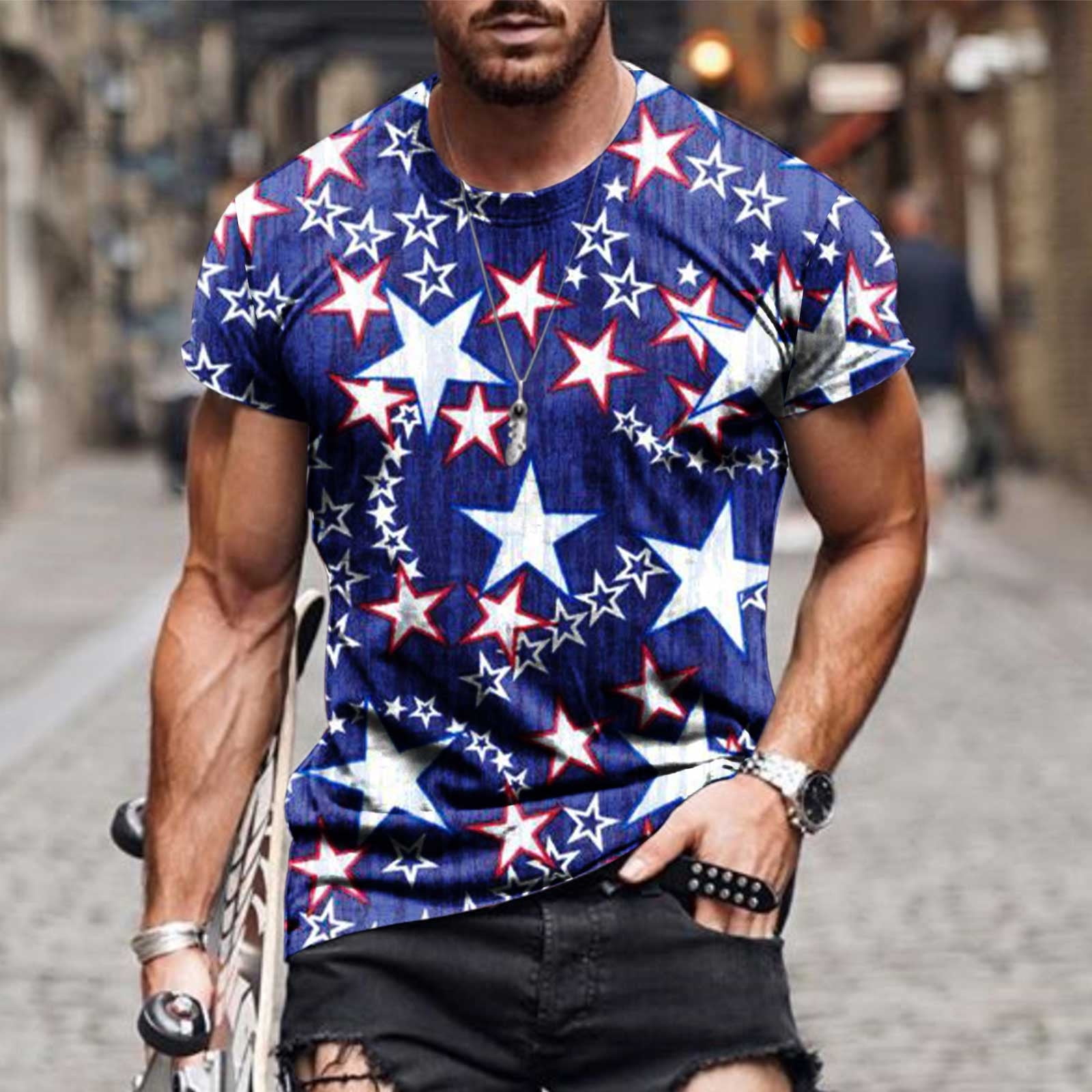 Patriotic Shirts for Men, America Patriotic Flag Men's Shirts,Mens ...