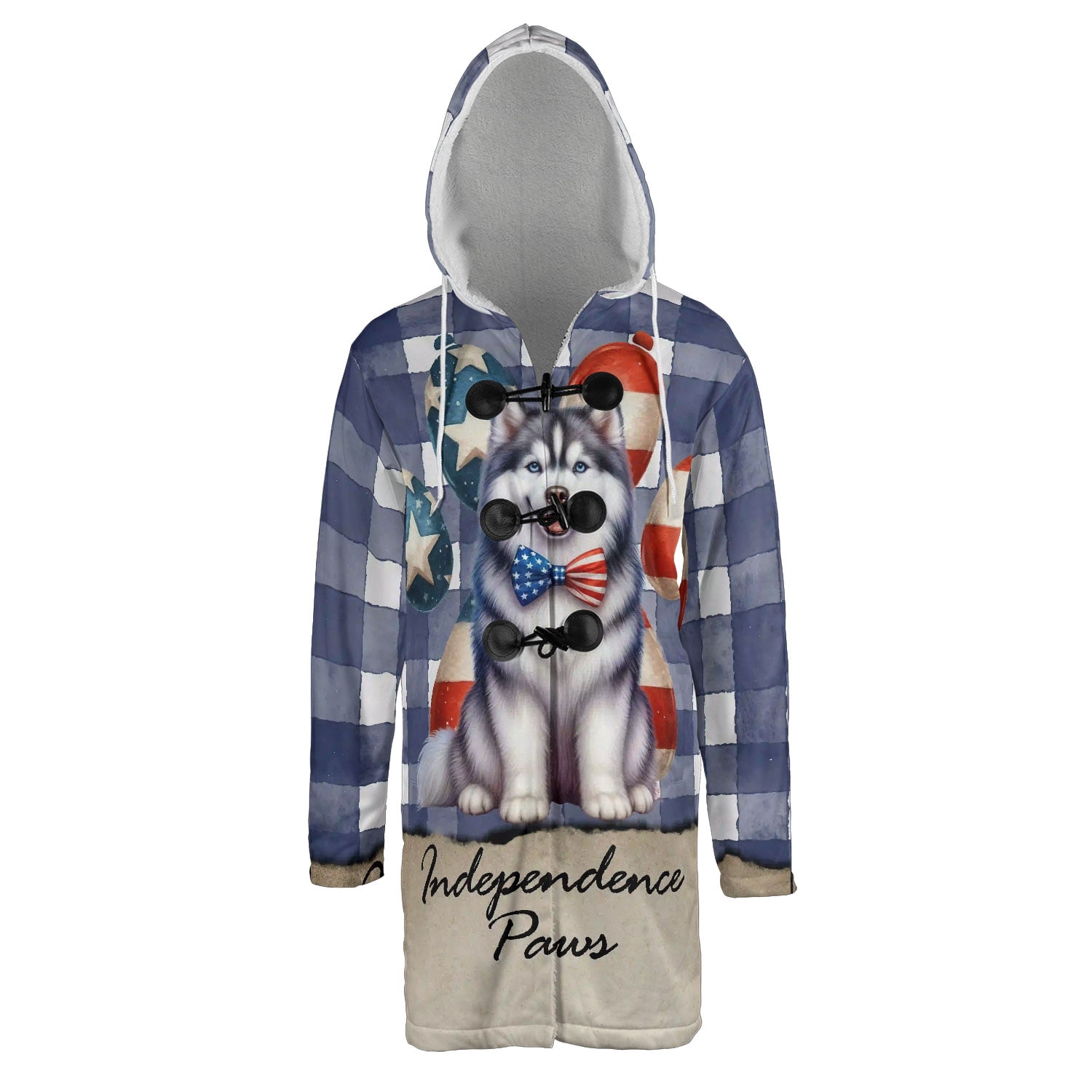 Patriotic Siberian Husky 4th of July Independence Paws All Over Print ...