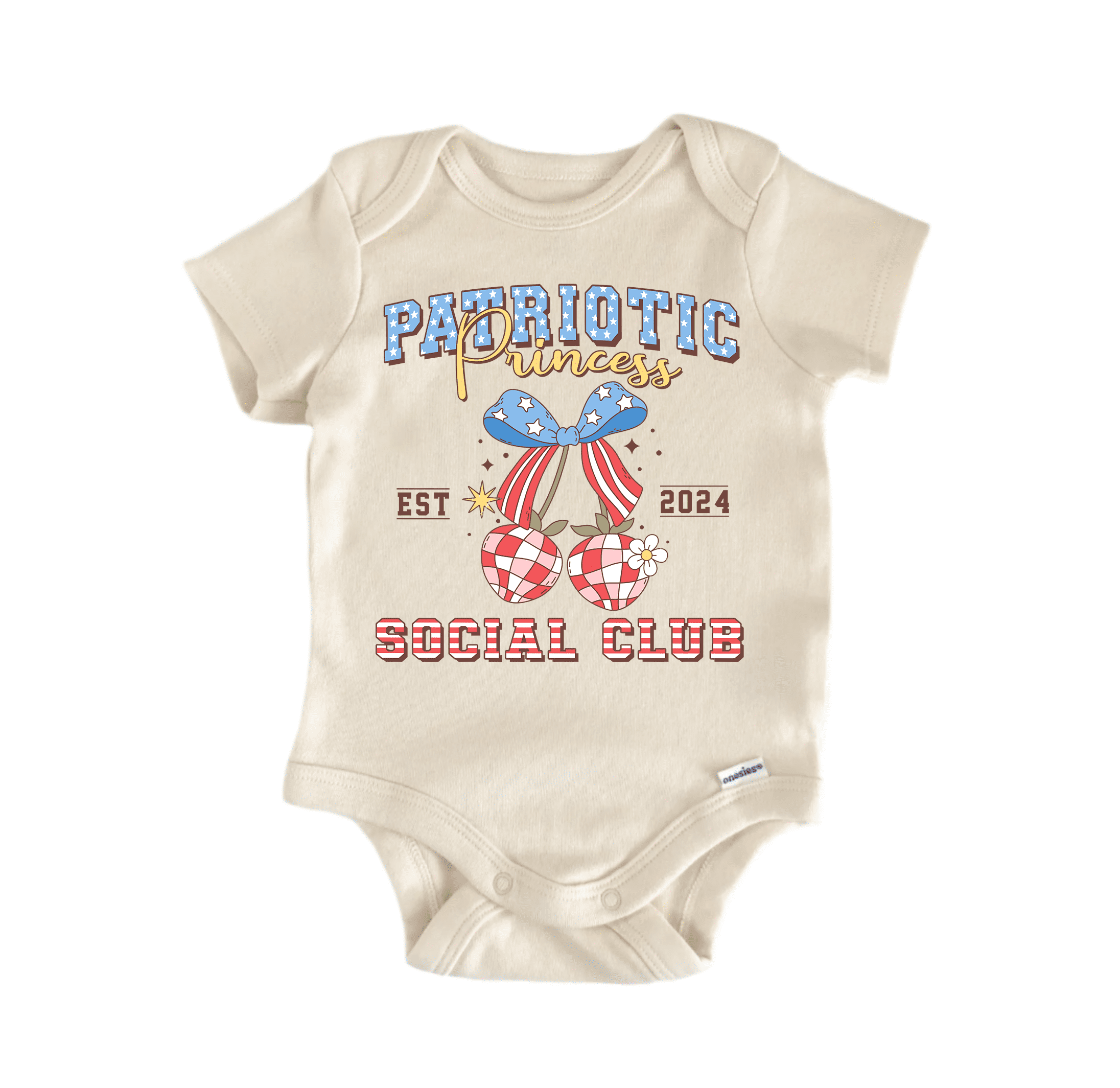 Patriotic Social Club July 4th - Baby Boy Girl Clothes Bodysuit Funny ...