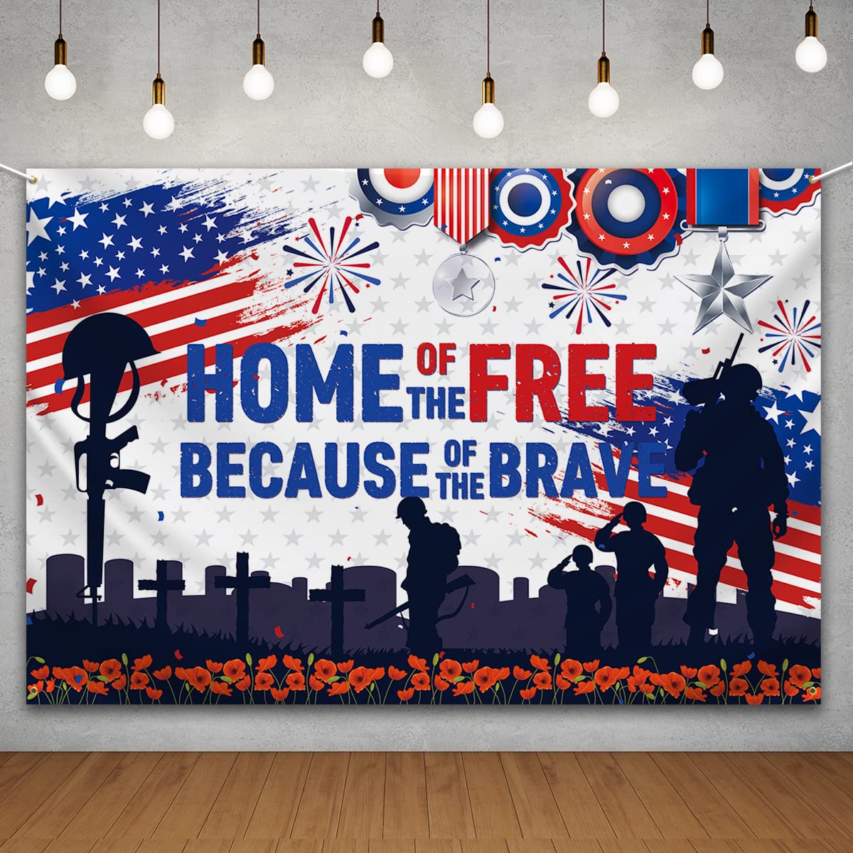 Patriotic Soldier Backdrop,4th of July Home of The Free Photo ...
