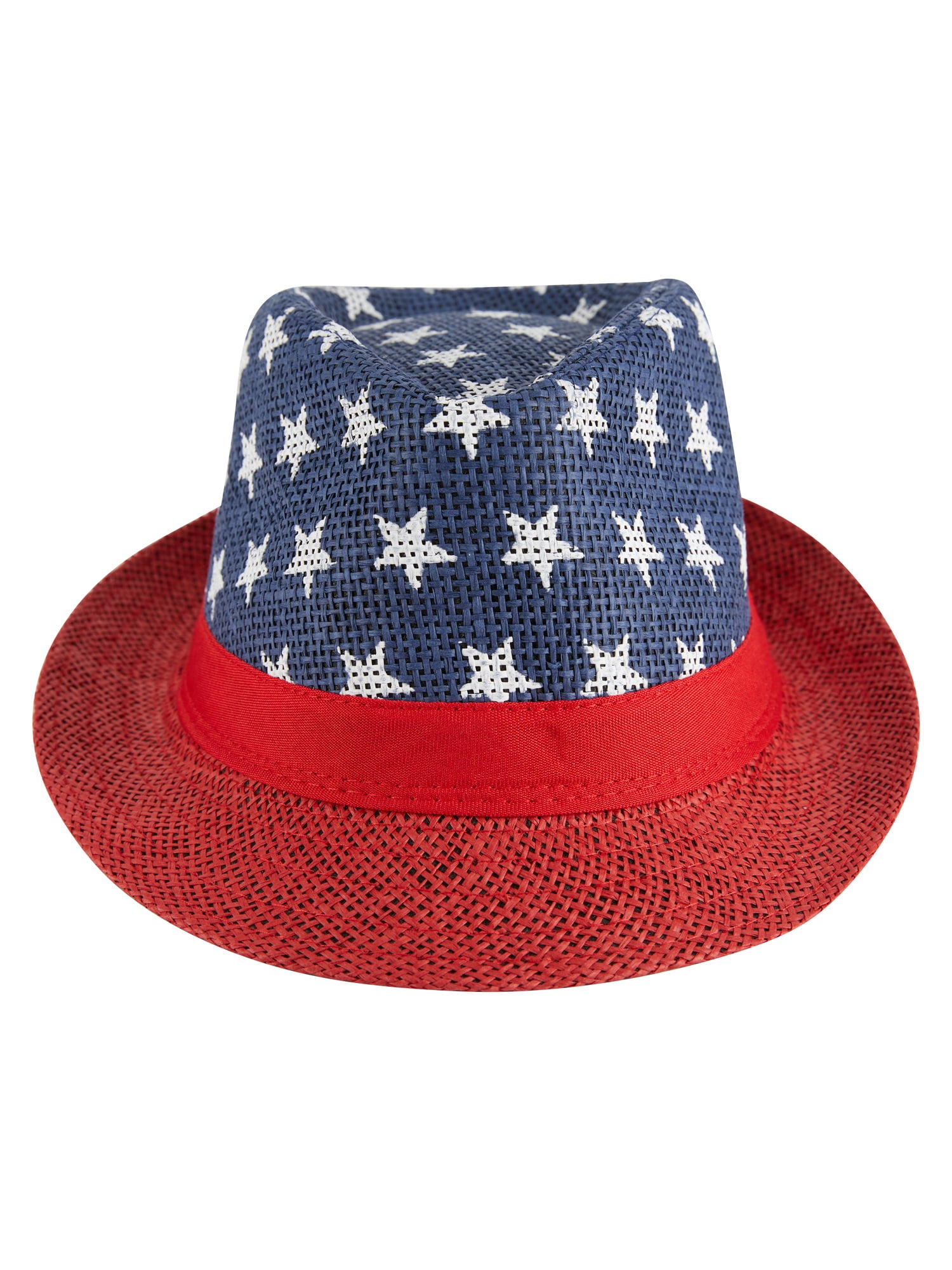 Patriotic Star Burlap Hat -Way to Celebrate - Walmart.com