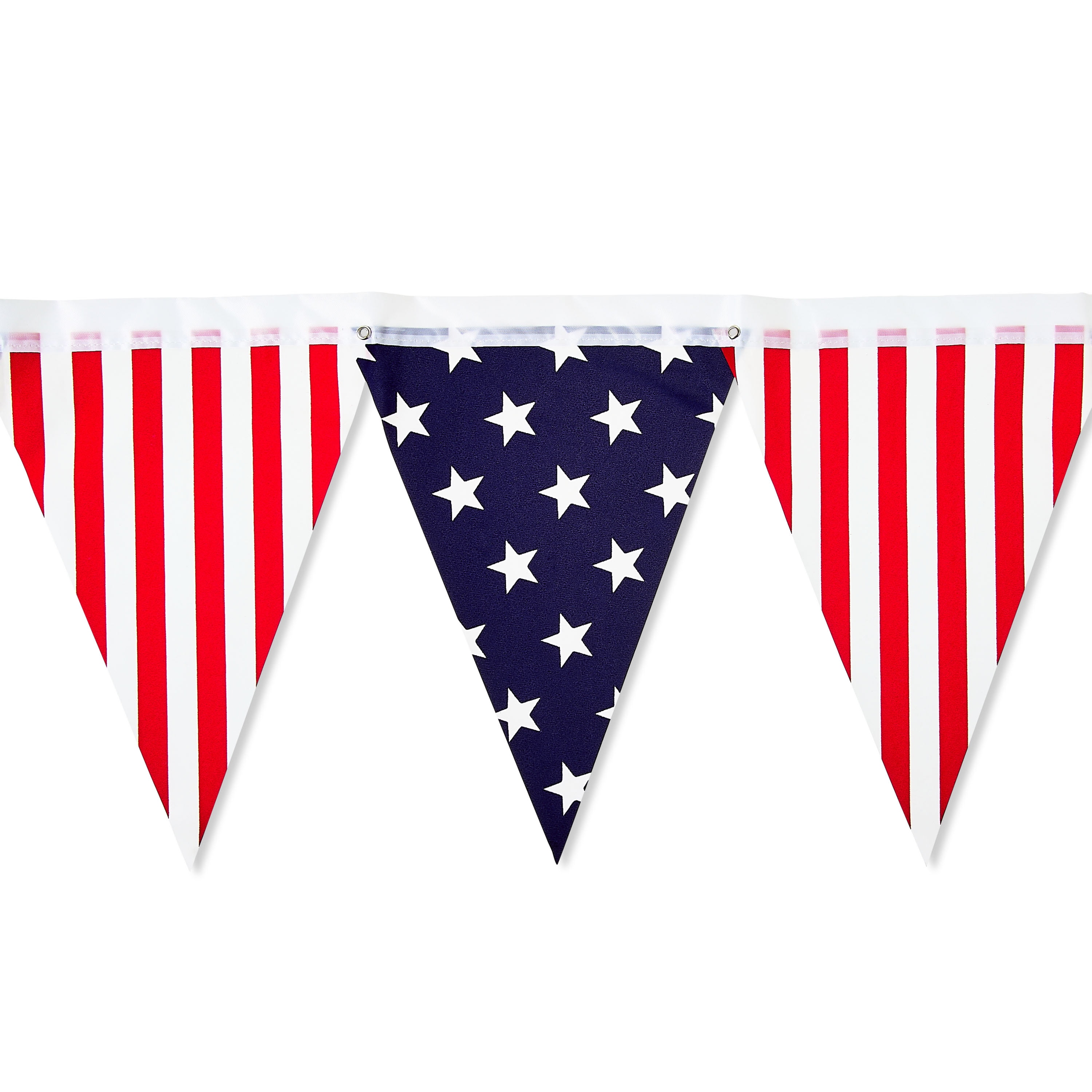 Patriotic Stars & Stripes Pennant Style Party Banner by Way To ...