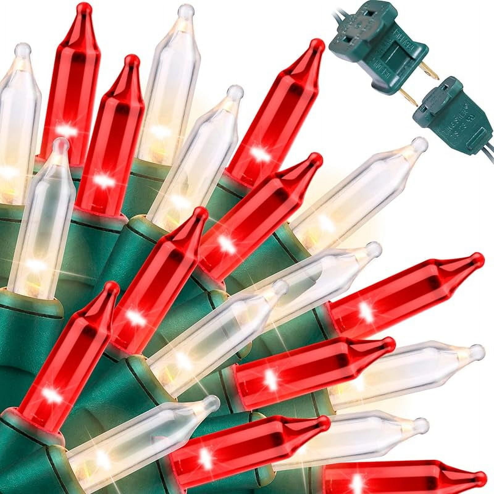 Super-Bright Extendable Red Christmas Lights Decoration 100Lights 19 ...