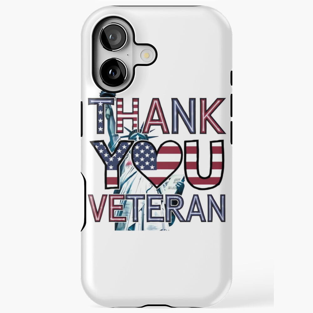 Patriotic Thank You Veteran Design For Apparel Case for iPhone 11-17 ...