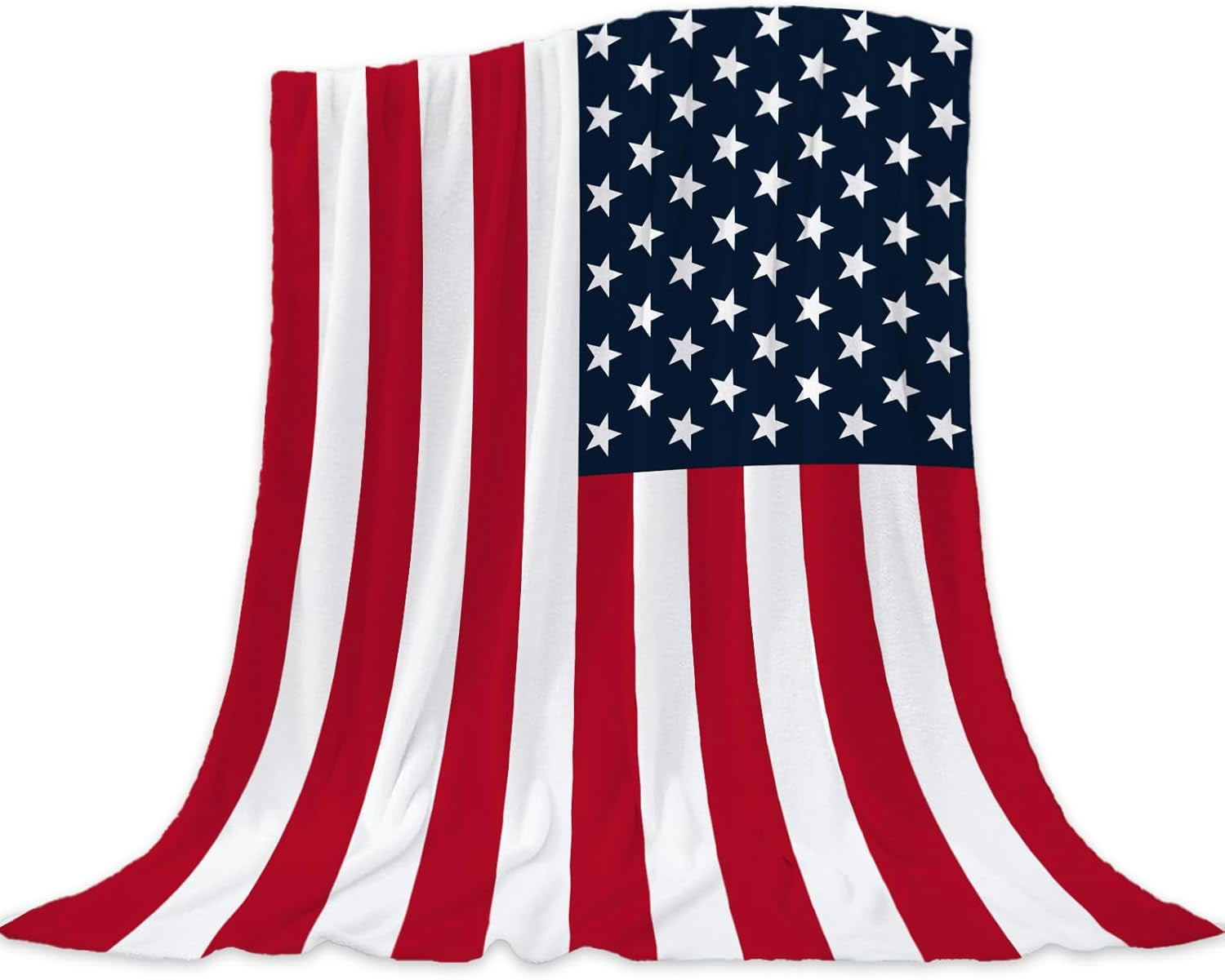 Patriotic Throw Blanket 4th of July Memorial Day Fourth of July ...