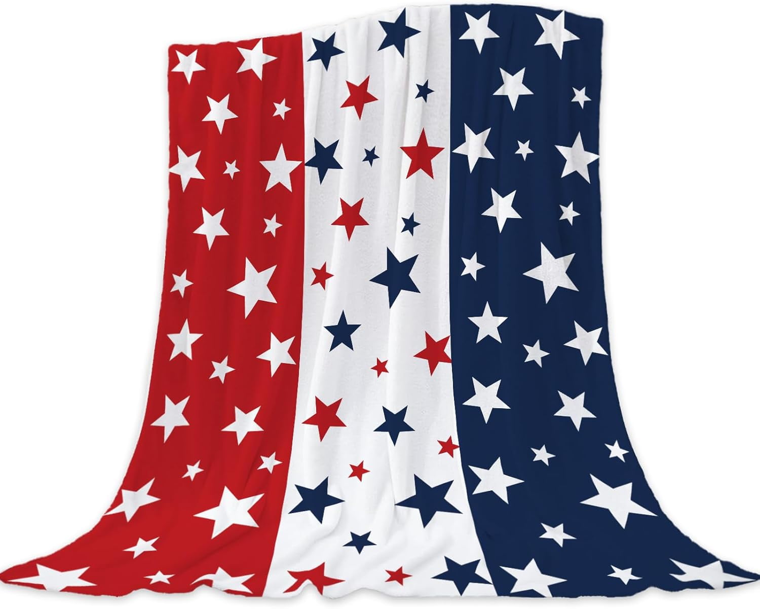 Patriotic Throw Blanket 4th of July Memorial Day Fourth of July ...