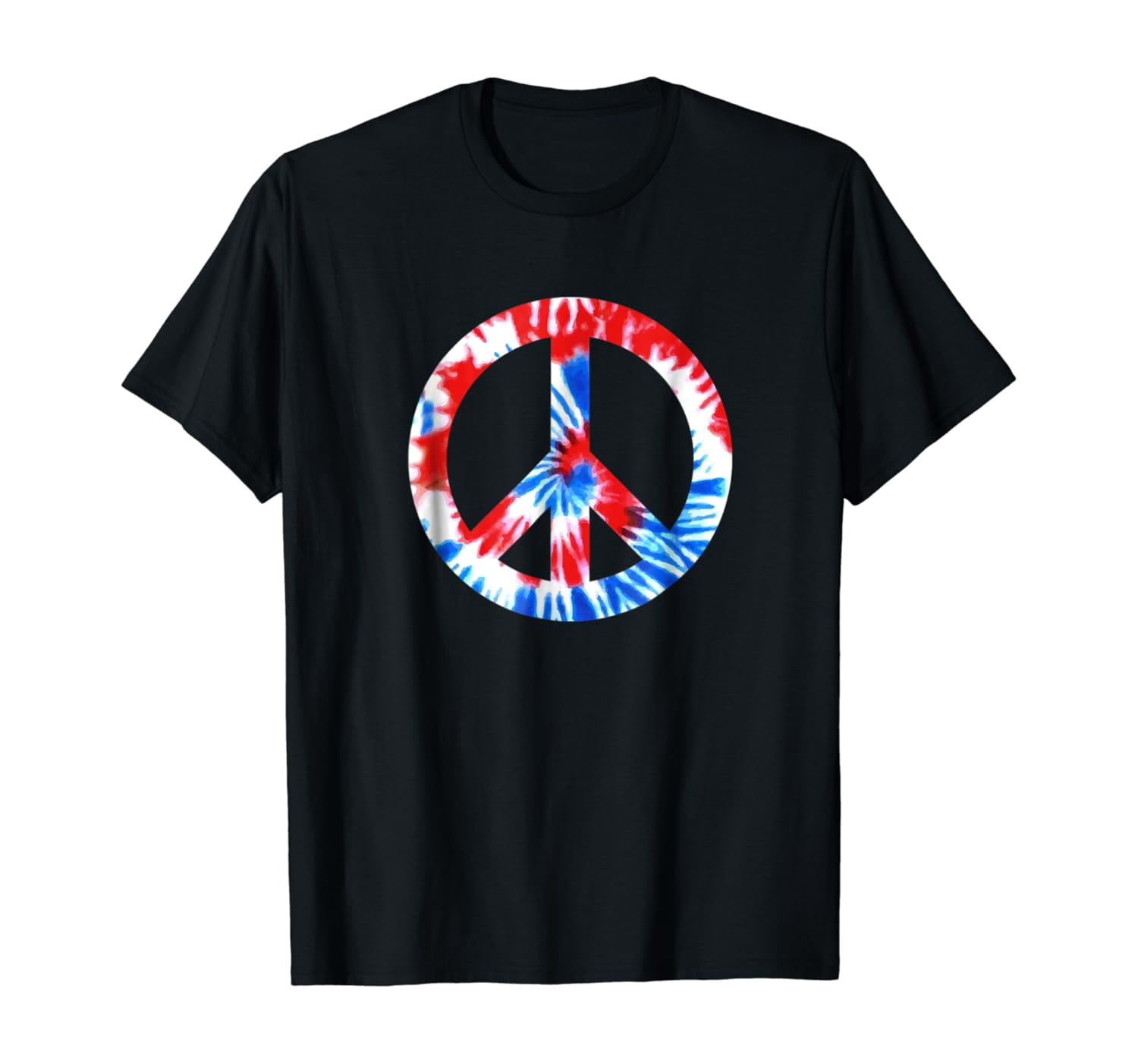 Patriotic Tie Dye Peace Sign Shirt 4Th Of July Parade Tee - Walmart.com