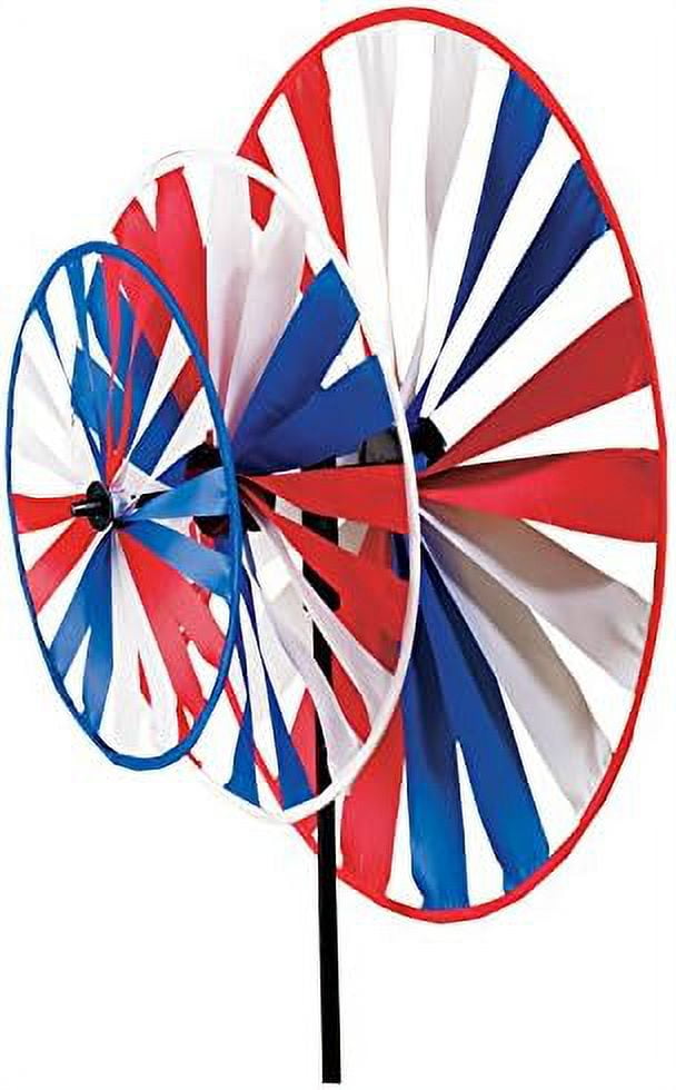 Patriotic Triple Pinwheel Windspinner - Walmart.com