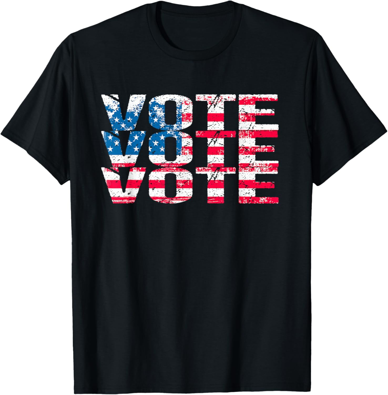 Patriotic US Flag VOTE T-Shirt Midterm Election Voter T-ShirtMen and ...
