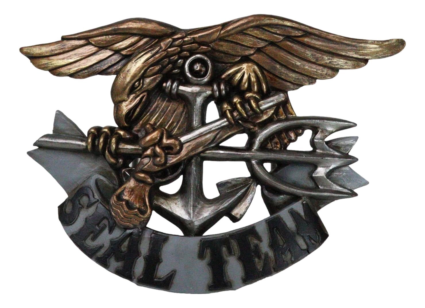 Patriotic US Navy Seal Team Eagle Anchor Trident Flintlock Pistol Wall ...