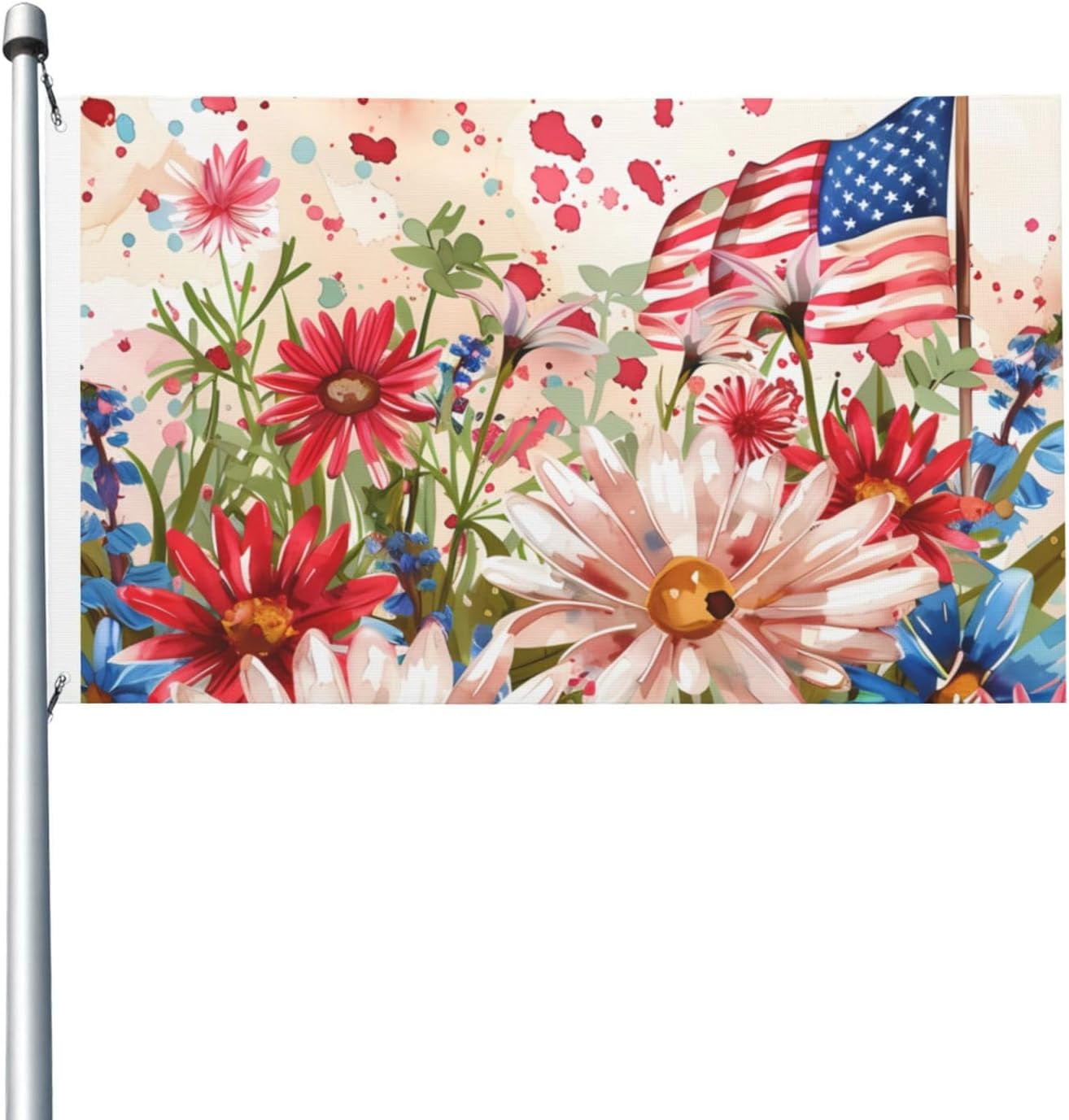 Patriotic USA 3x5 ft Flag 4th of July,Memorial Day Flag All Weather ...