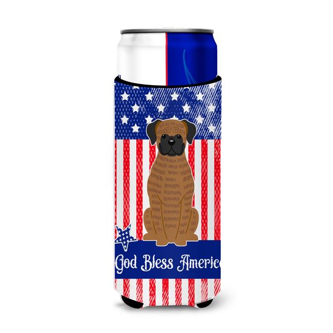 Patriotic USA Brindle Boxer Michelob Ultra Hugger for Slim Cans ...