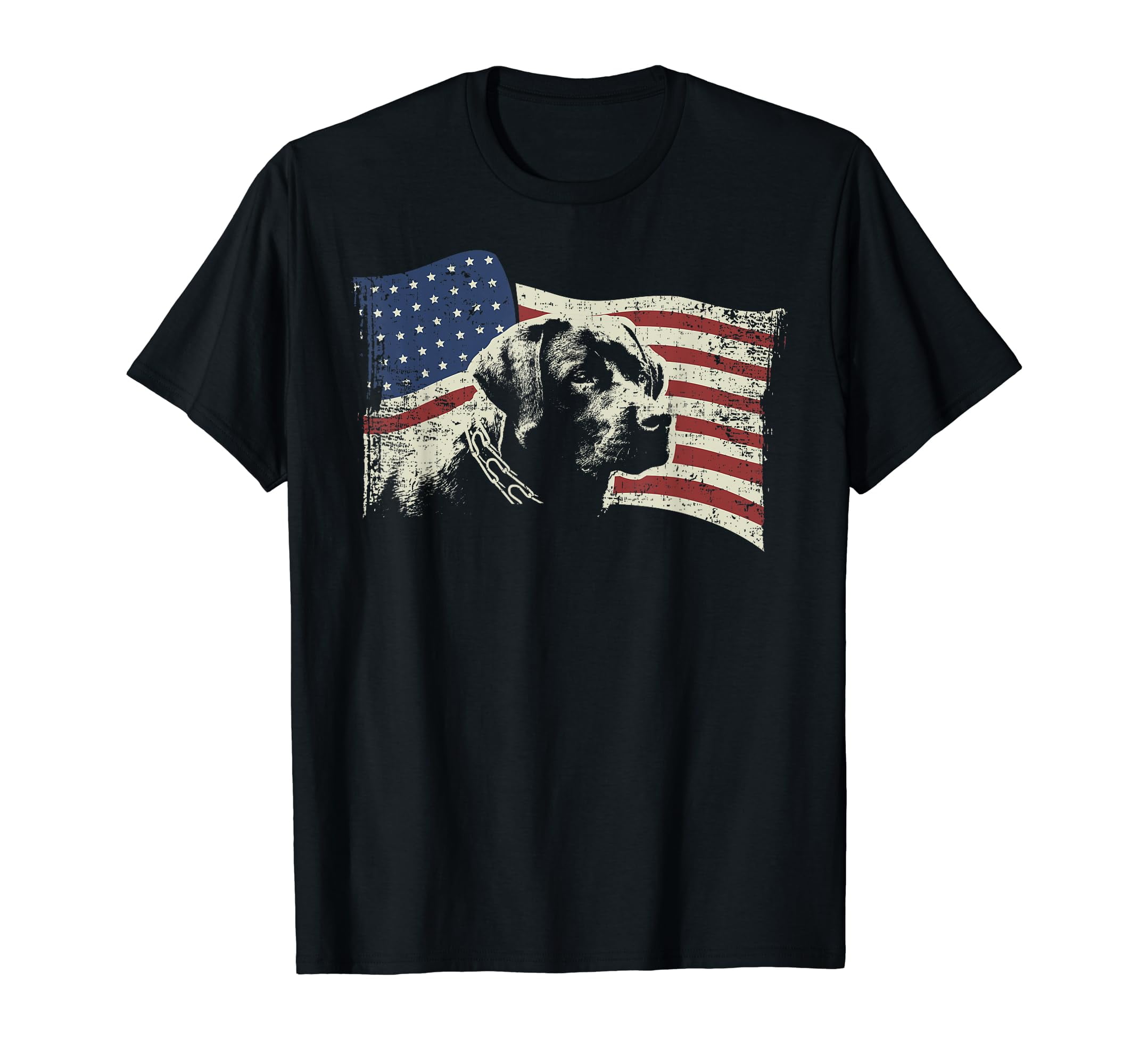 Patriotic USA Flag Black Labrador gift for Lab Owners Vintage Men Women ...