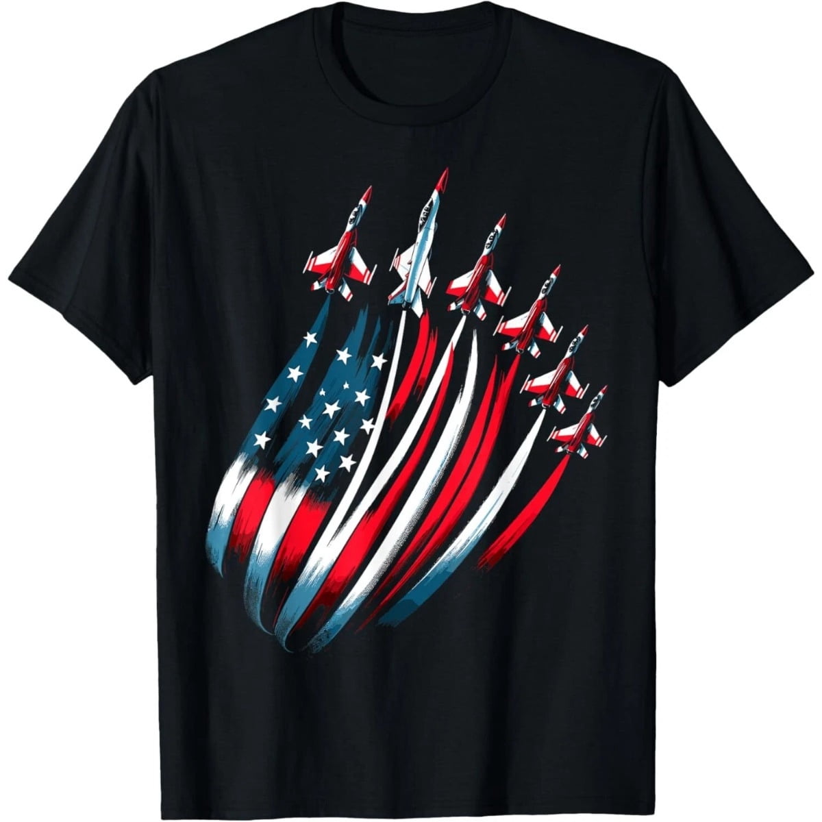 Patriotic USA Flag Fighter Jets Boys 4th of July T-Shirt - Walmart.com