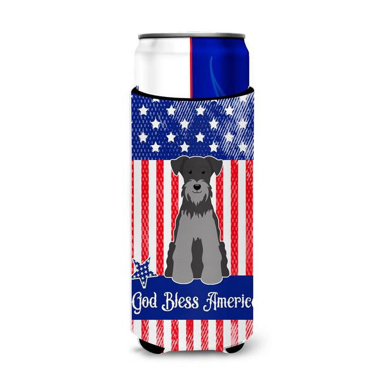 Patriotic USA Miniature Schanuzer Black Silver Michelob Ultra Hugger ...