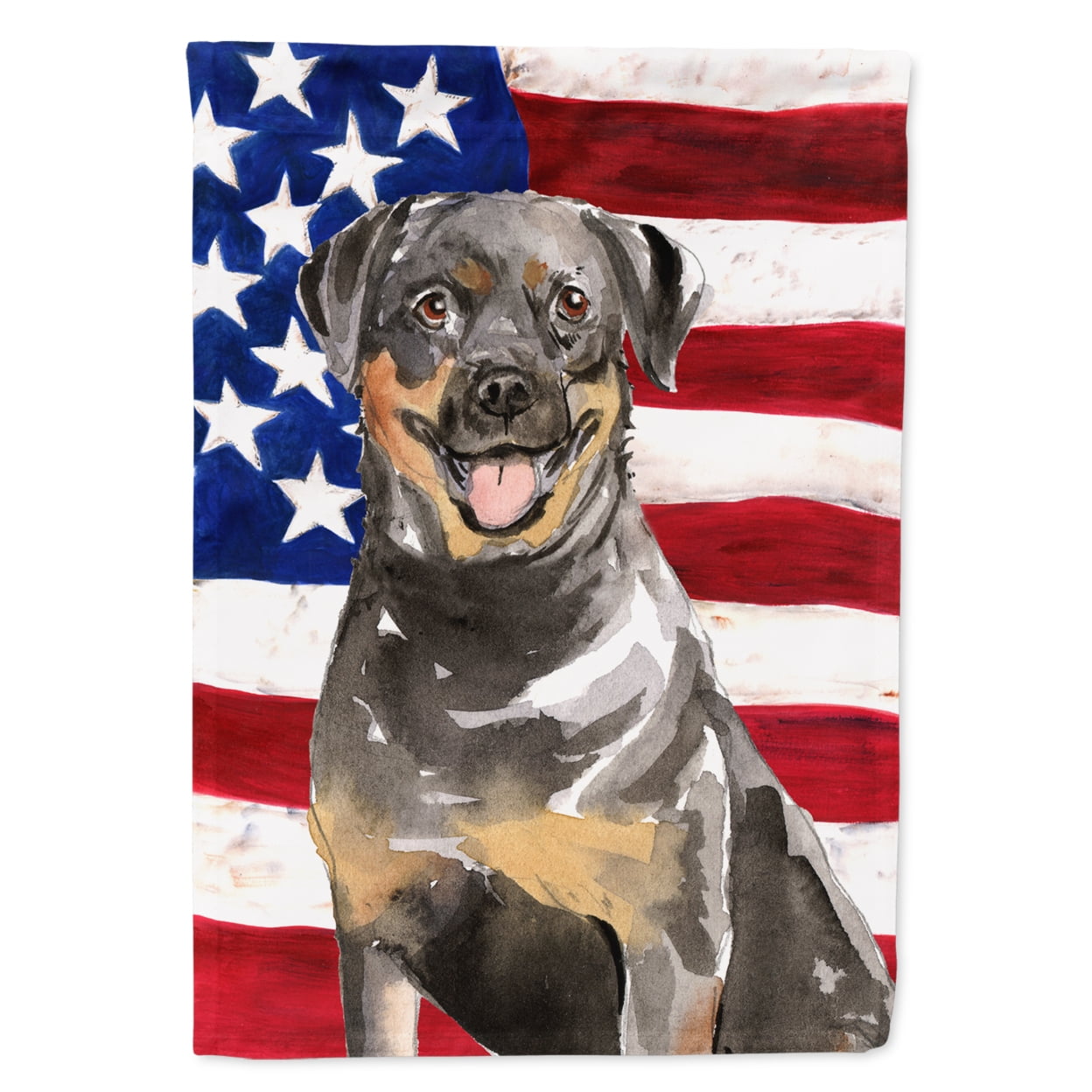 Patriotic USA Rottweiler House Flag - Walmart.com