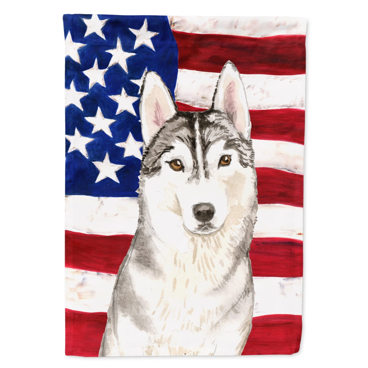 Patriotic USA Siberian Husky Garden Flag - Walmart.com