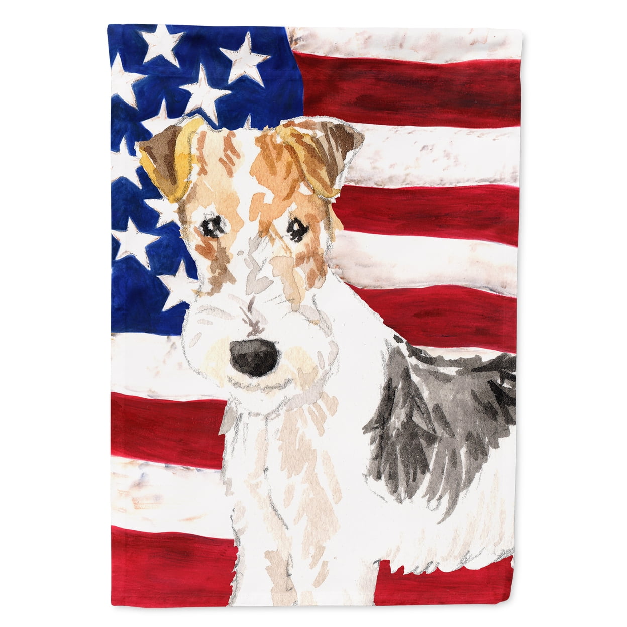 Patriotic USA Yorkie Yorkshire Terrier House Flag - Walmart Business ...