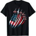 Patriotic Usa Flag Fighter Jets Boys 4Th Of July T-Shirt - Walmart.com