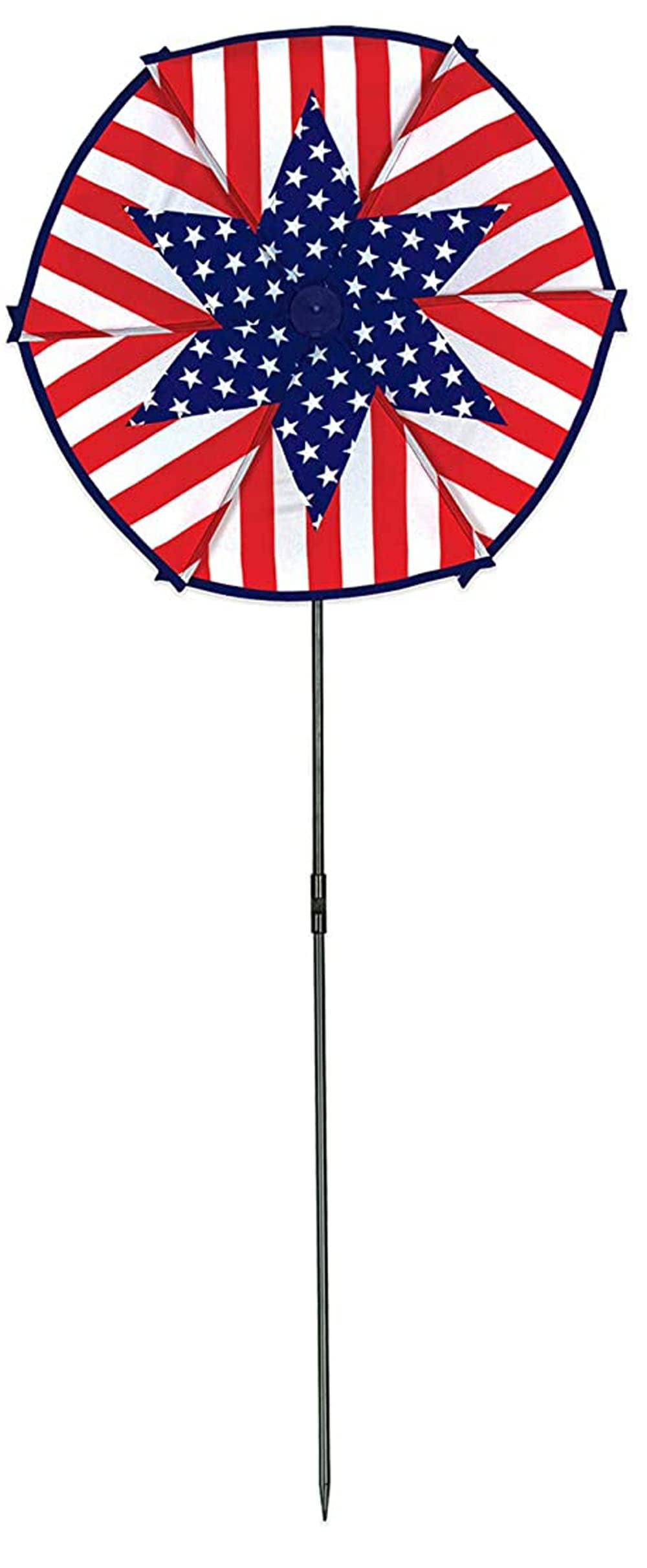 Patriotic Wind-Wheels (stars & stripes designs) Party Accessory (1 ...