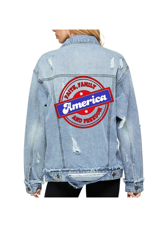 American Flag Denim Jacket