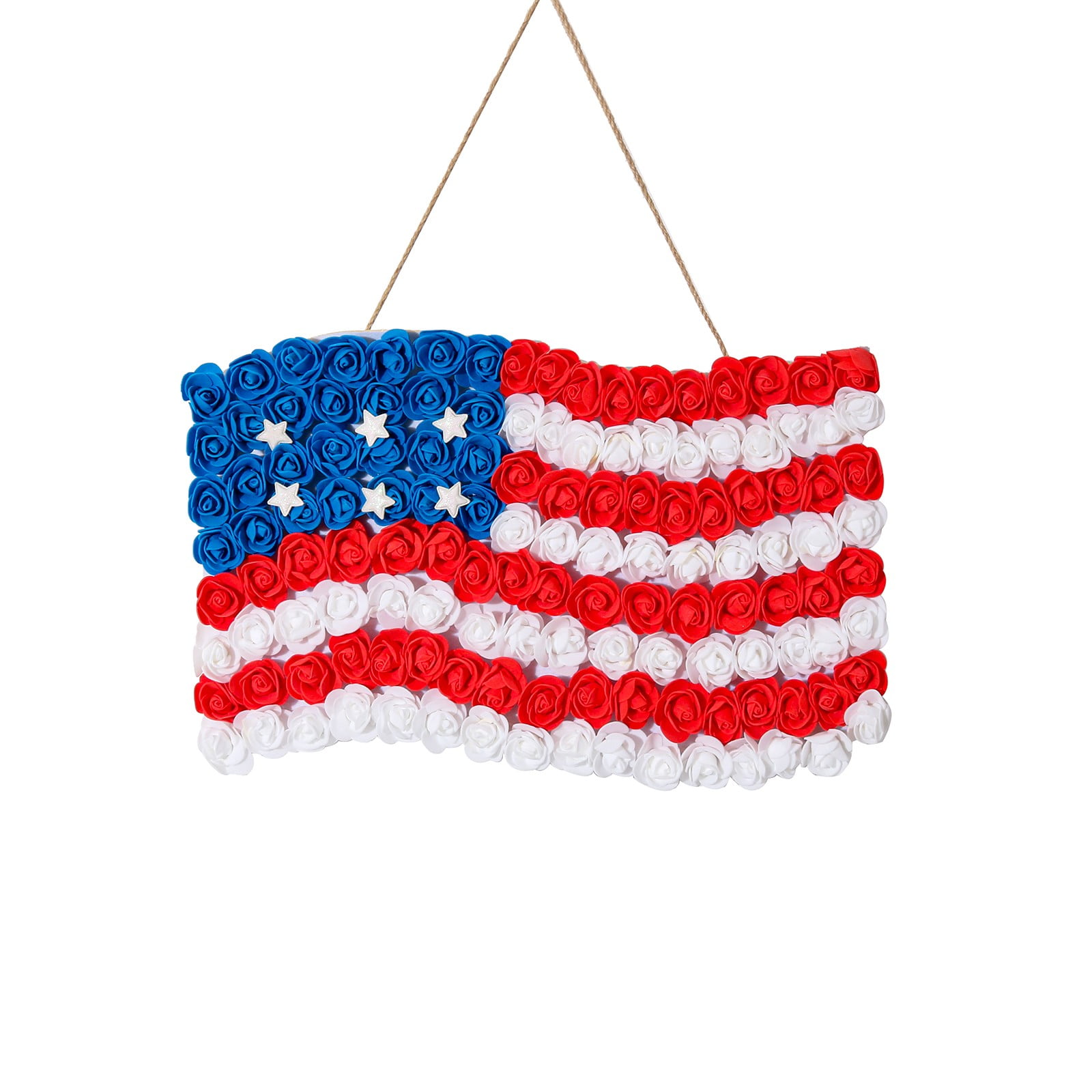 Patriotic Wreath Door Wreaths for Front Door Outside Decorative Wreaths ...
