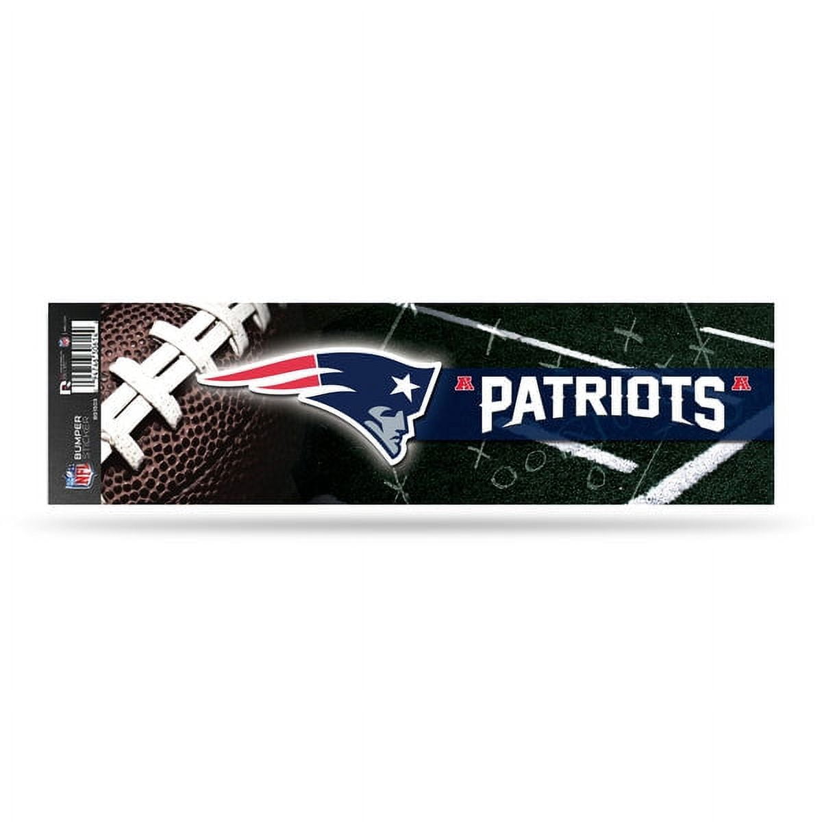 Patriots 3" x 12" Bumper Sticker By Rico Industries - Walmart.com