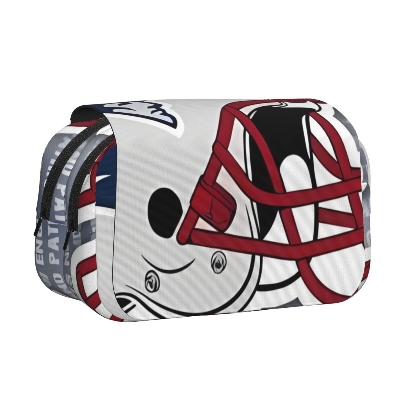 Patriots Double Clamshell Pen Case Double Layer Pencil Case Office ...