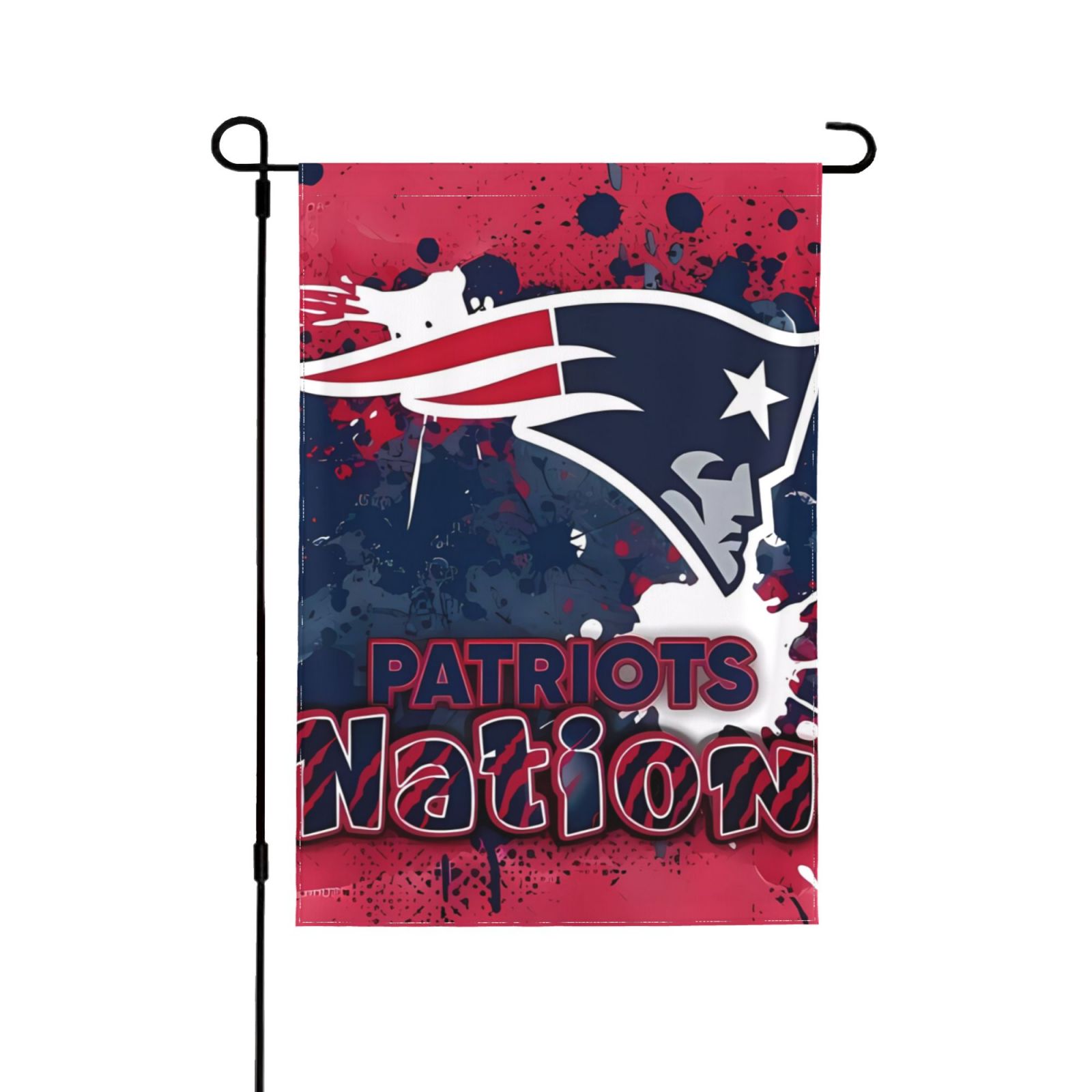 Patriots Double Sided Garden Flag Football Team Theme, Game Day Fan ...