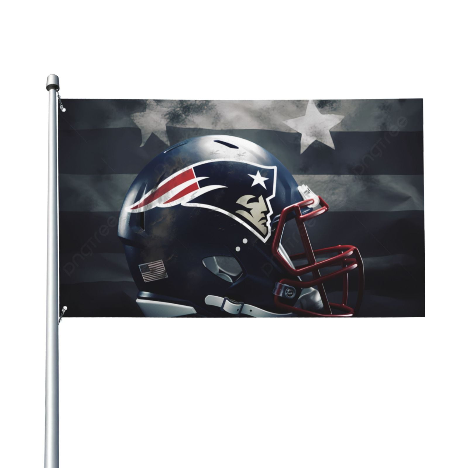 Patriots Football Fan 3x5 Ft Flags with 2 Grommets for Indoor Outdoor ...