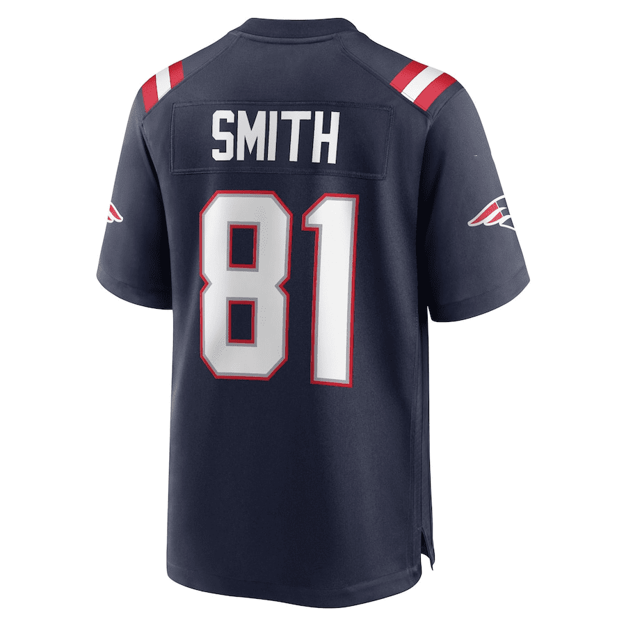 Patriots Football Shirt Jonnu Smith#81 Sports Team Game Fans For Men ...