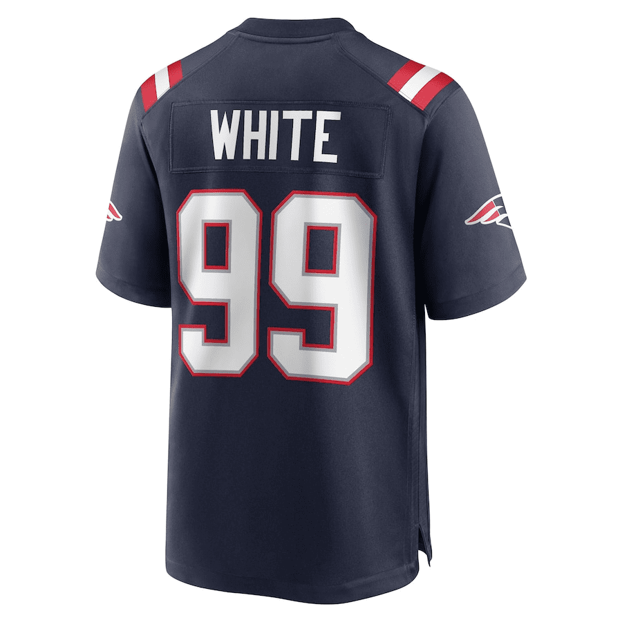 Patriots Football Shirt Keion White#99 Sports Team Game Fans For Men ...